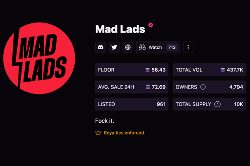 Mad Lads NFT Skyrockets in Value: A Prelude to the Solana Summer Bull Run?